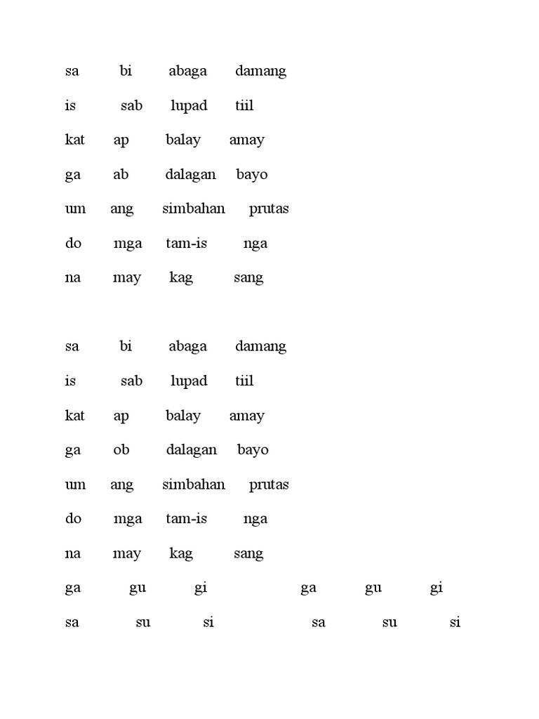 Pabasa Practice | PDF