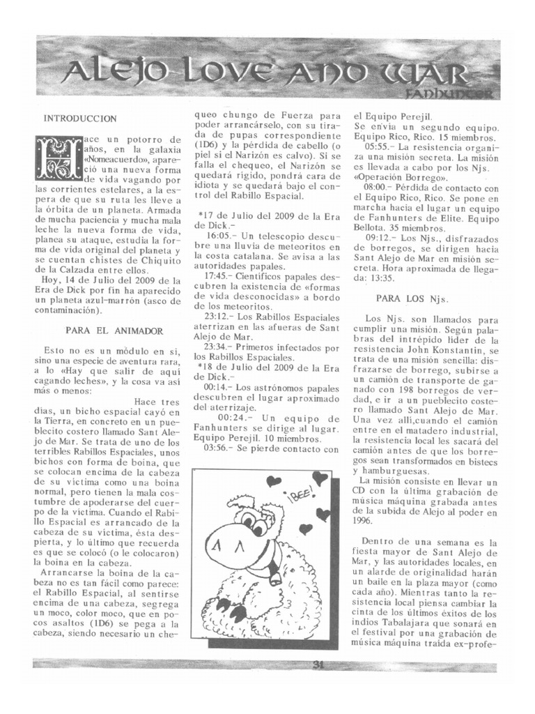 s10 (FANZINE) Alejo Love and War | PDF