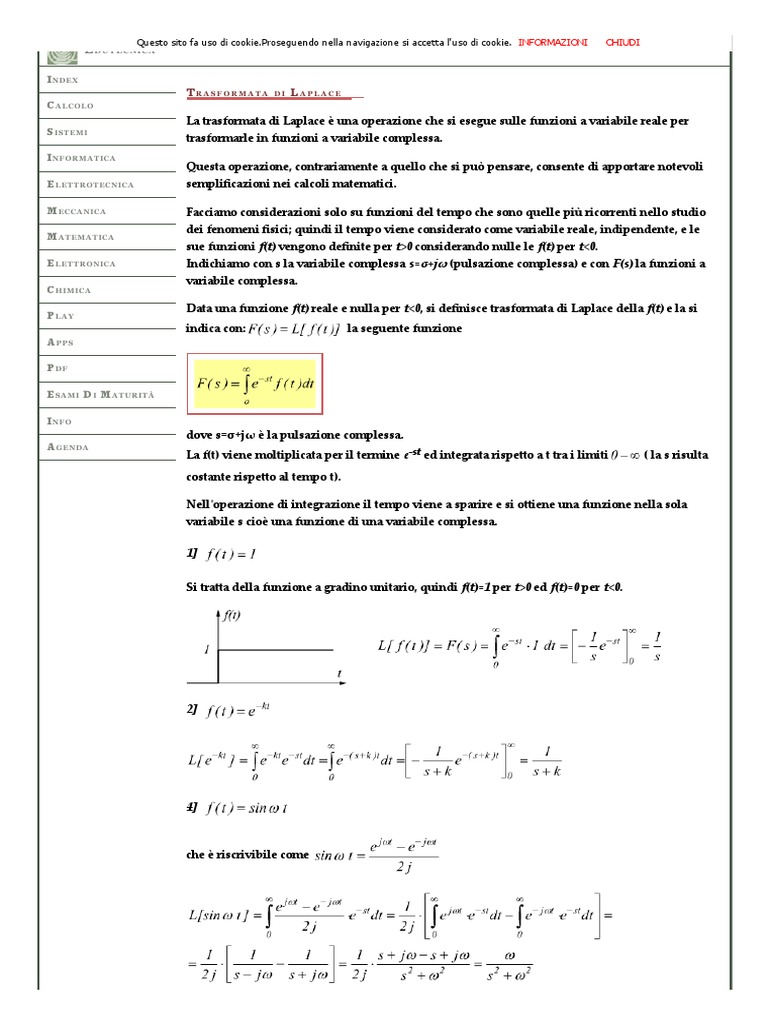 Trasformata Di Laplace | PDF