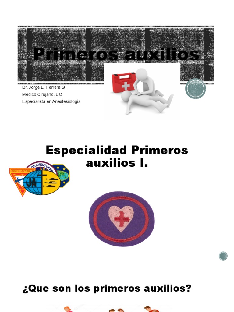 Especialidad Primeros Auxilio | PDF | Primeros auxilios | Herida