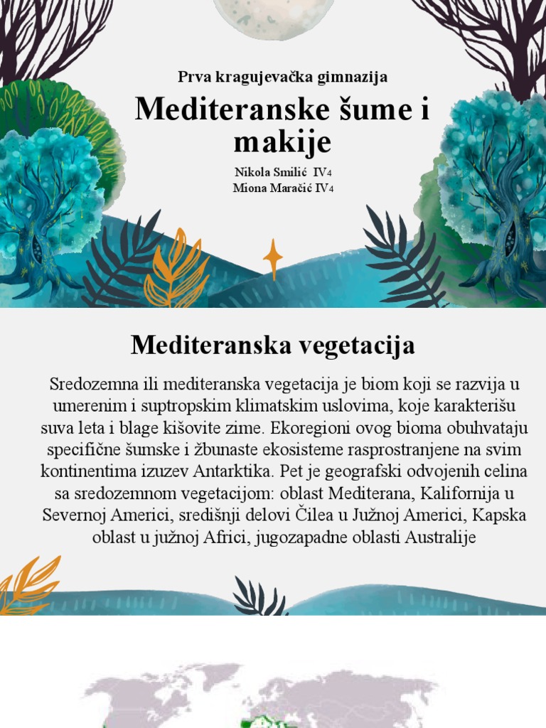 mediteranske sume i makije | PDF
