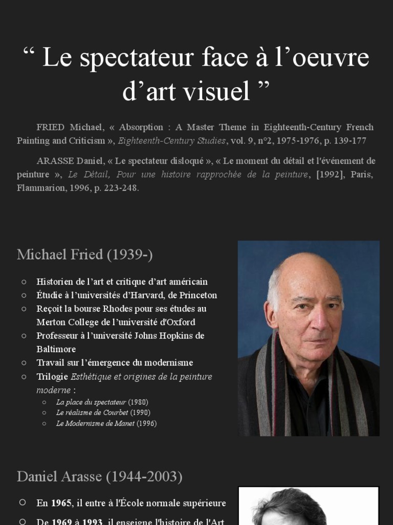 Le Spectateur Face À L'oeuvre D'art Visuel | PDF | Esthétique | Arts