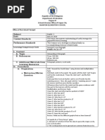 A Detailed Lesson Plan Clock | PDF | Clock | Lesson Plan