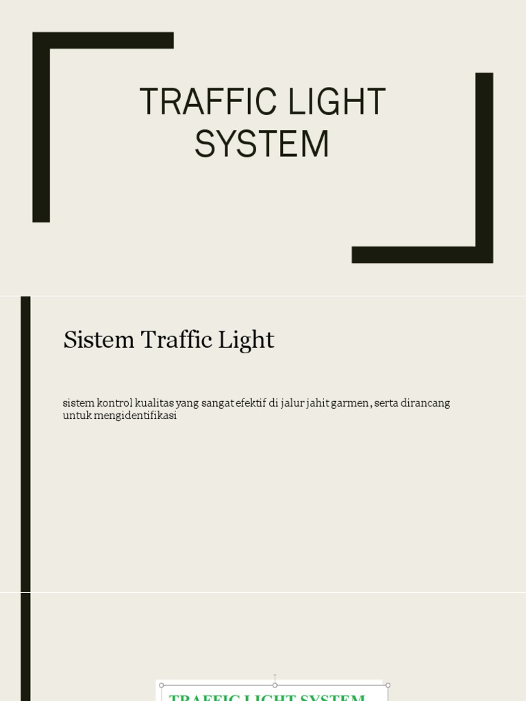 Traffic Light System | PDF