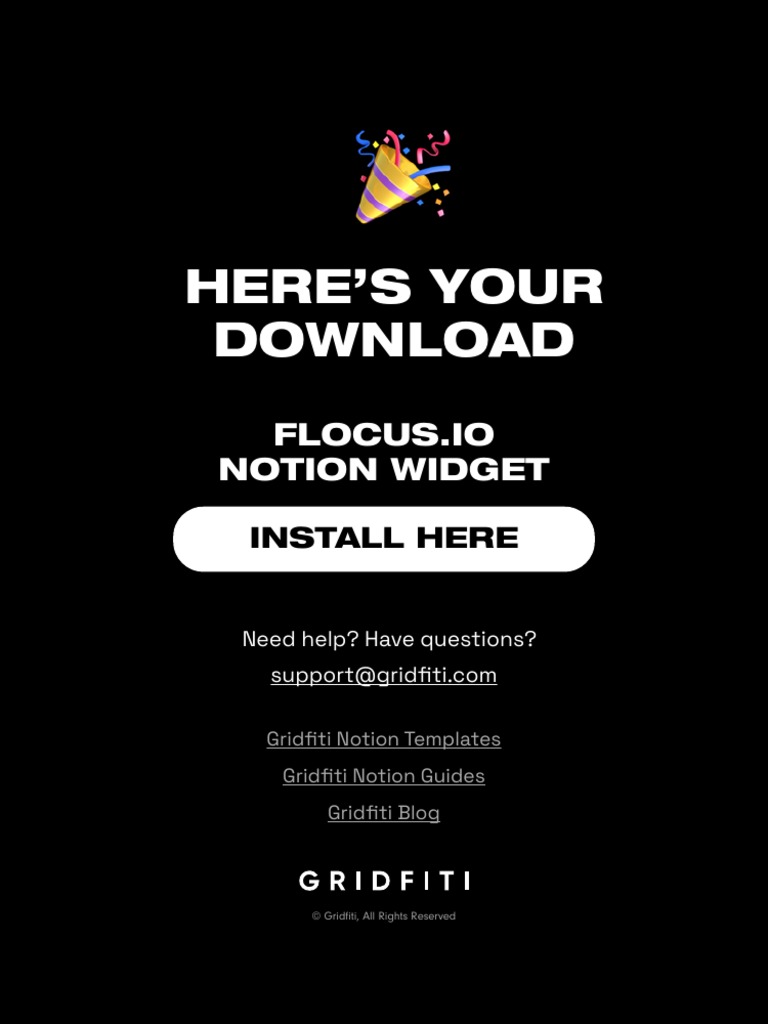Gridfiti NotionWidgets Flocus DL v01 | PDF