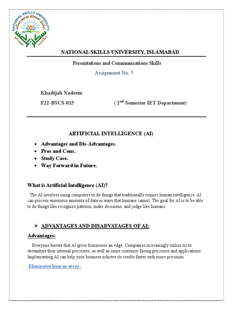 AI Assignment | PDF | Artificial Intelligence | Intelligence (AI) & Semantics