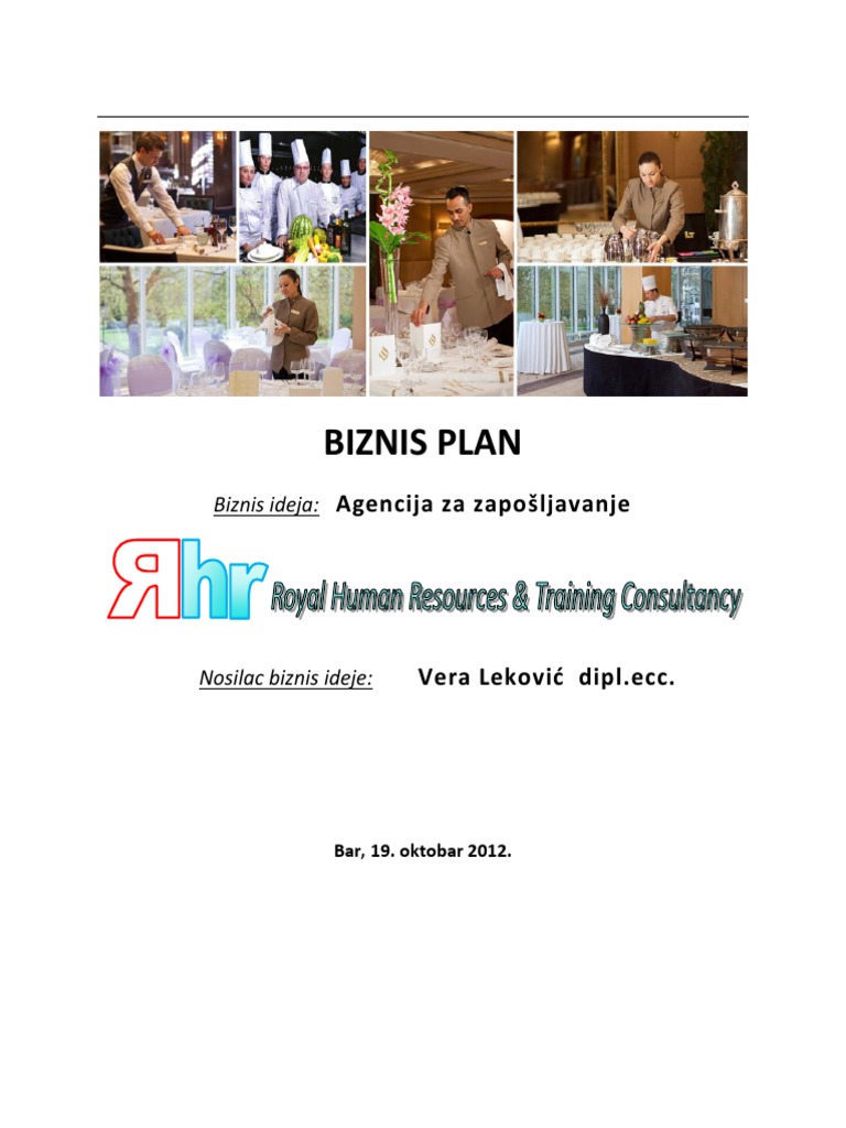 Vera Lekovic - Biznis Plan | PDF