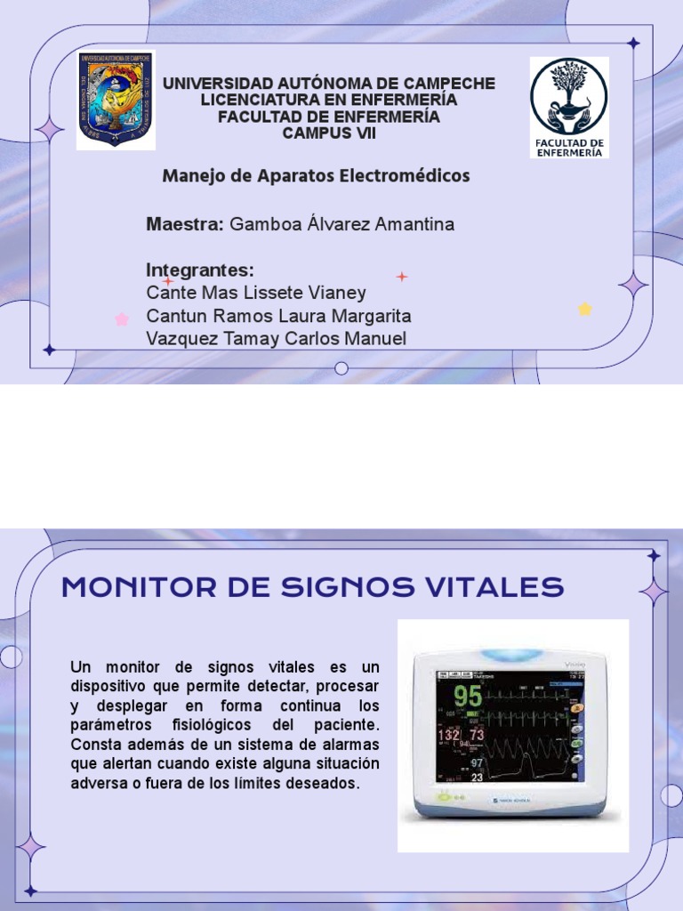 Monitor de Signos Vitales | PDF | Electrocardiografia | Presión sanguínea