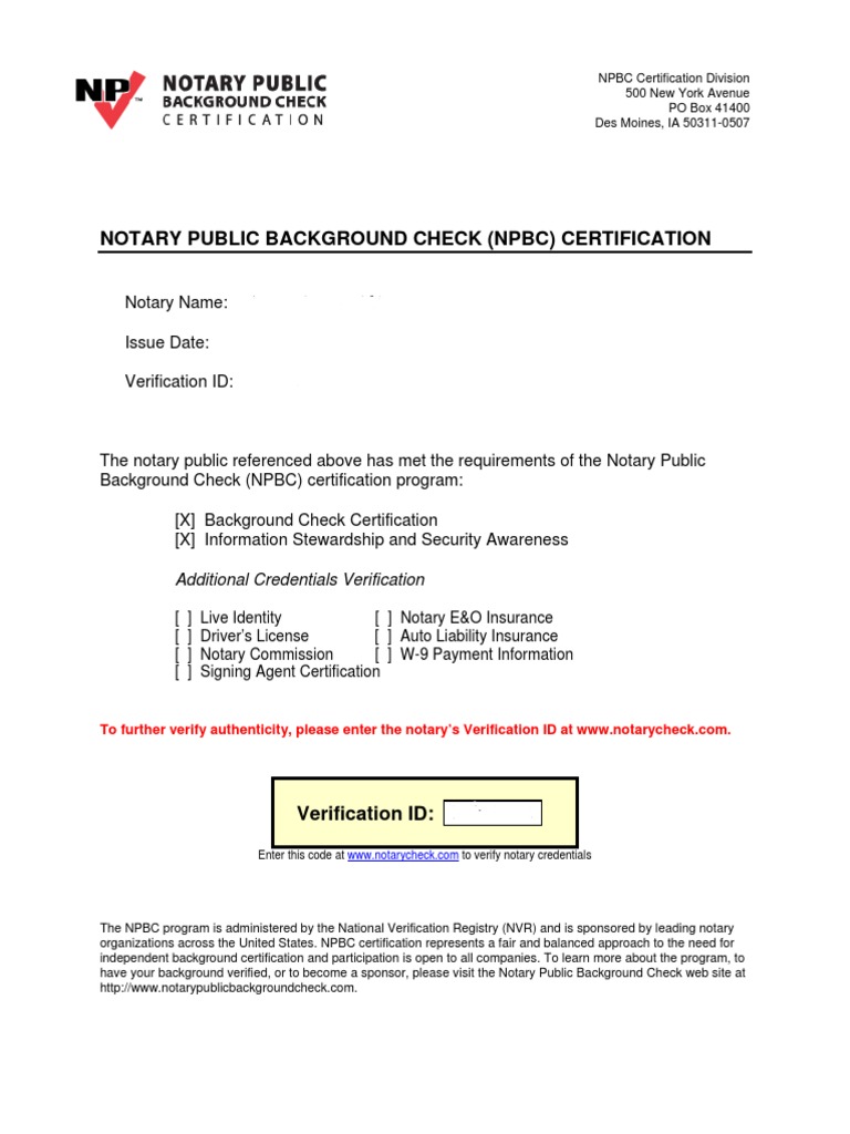 Backround For Notary - Passed | PDF | Background Check | Notary Public