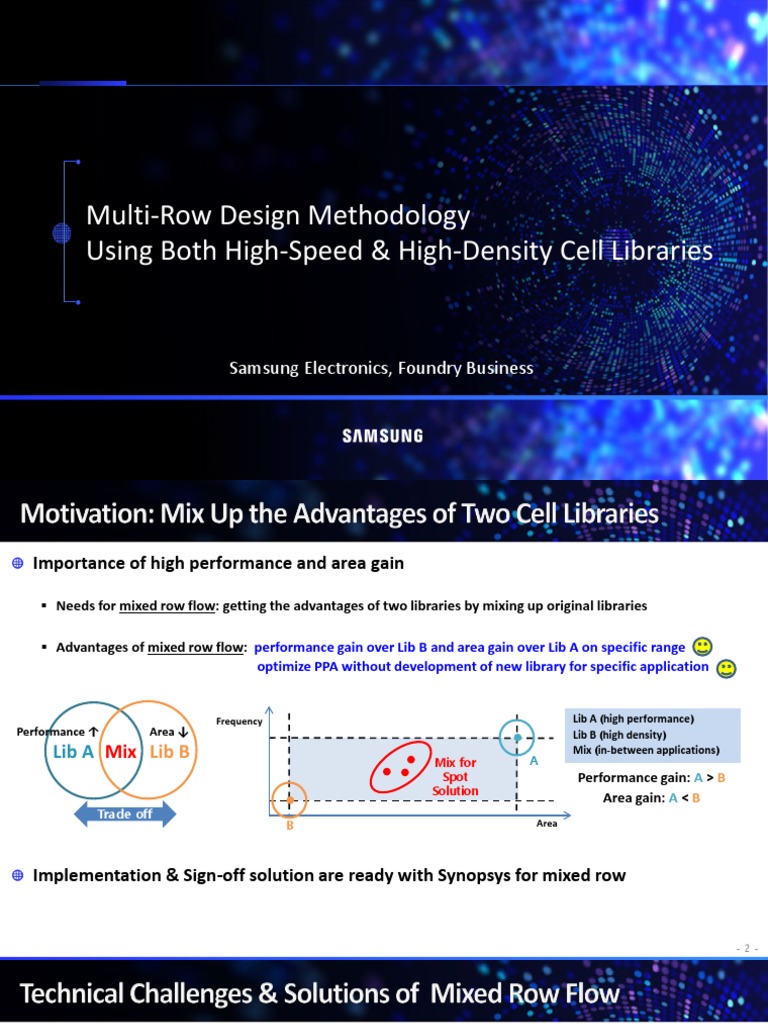 Multi-Row Design Methodology Using Both High-Speed & High-Density Cell Libraries | PDF ...