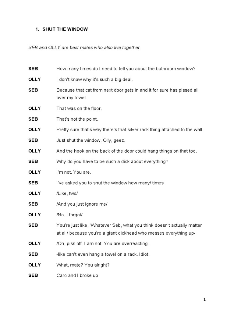 Shut The Window | PDF