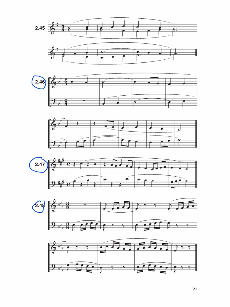 Tarea Ejercicios A Dúo Ottman | PDF