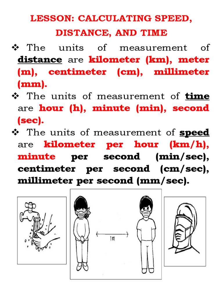 Speed, Distance, and Time Calculations | PDF