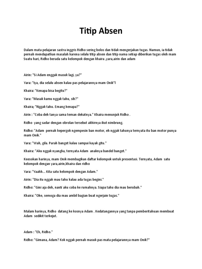 Titip Absen | PDF