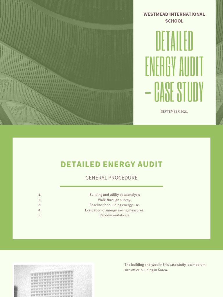 1 - Detailed Energy Audit Case Study | Download Free PDF | Energy Conservation | Lighting