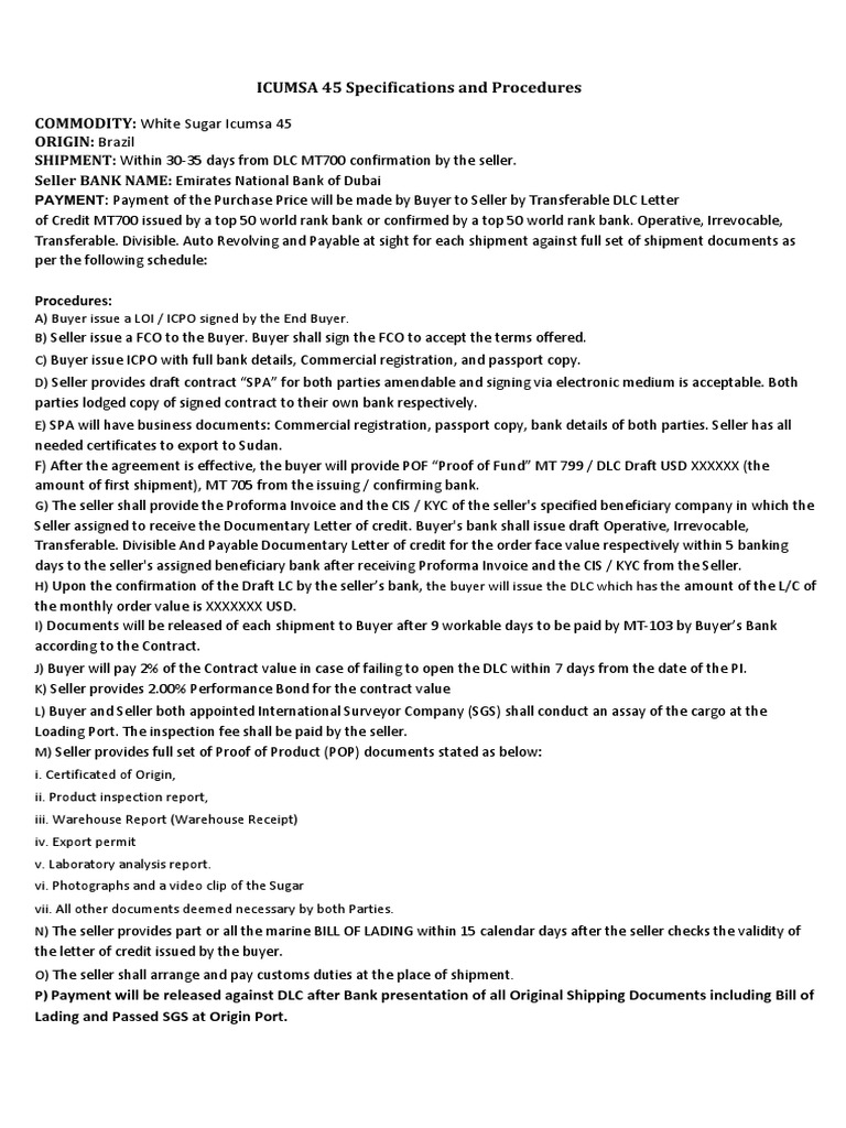 ICUMSA 45 Specifications and Proceduers - 230124 - 134605 | PDF ...