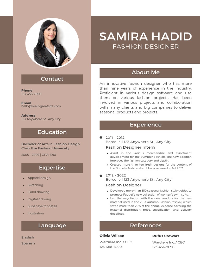 Samira Hadid: Expert Fashion Designer Profile | PDF | Business | Art