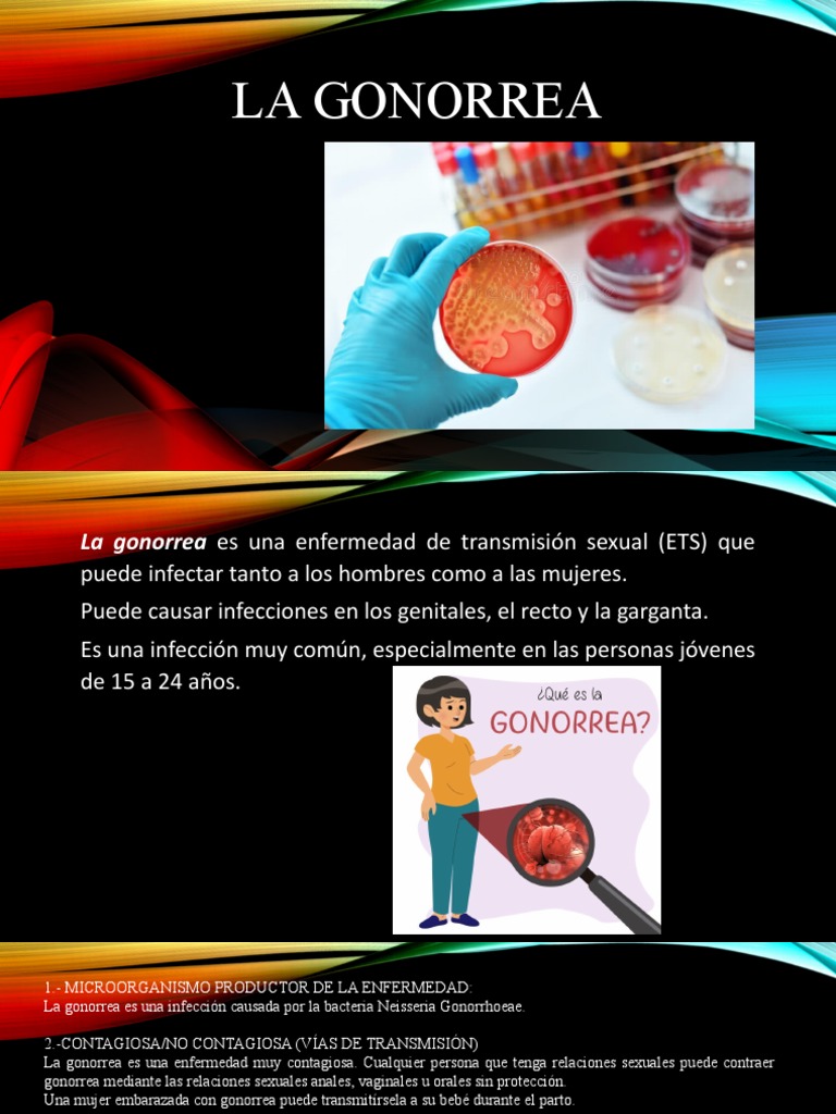 La Gonorrea | PDF | Infección transmitida sexualmente | Especialidades Medicas