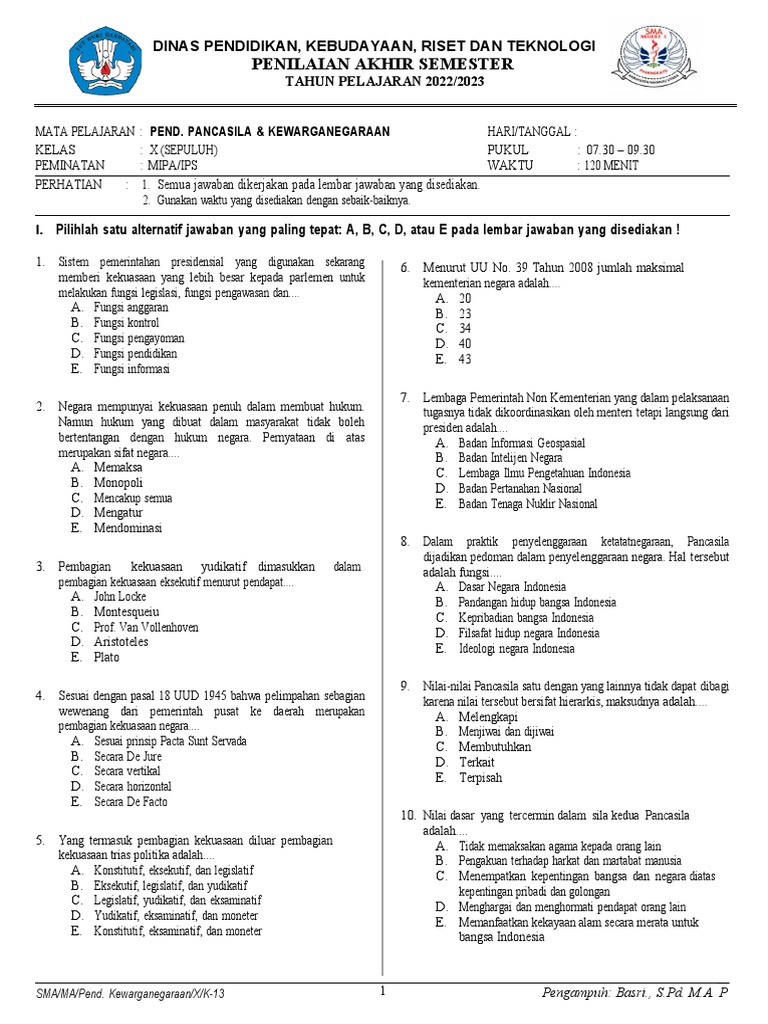 soal-jawaban-pas-pkn-kelas-x-k13-basri-s-pd-m-a-p-pdf