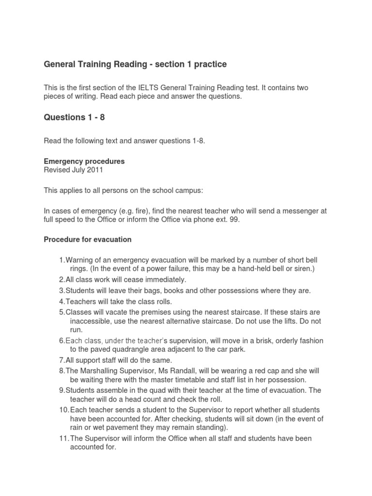 General Training Reading | PDF | Employment