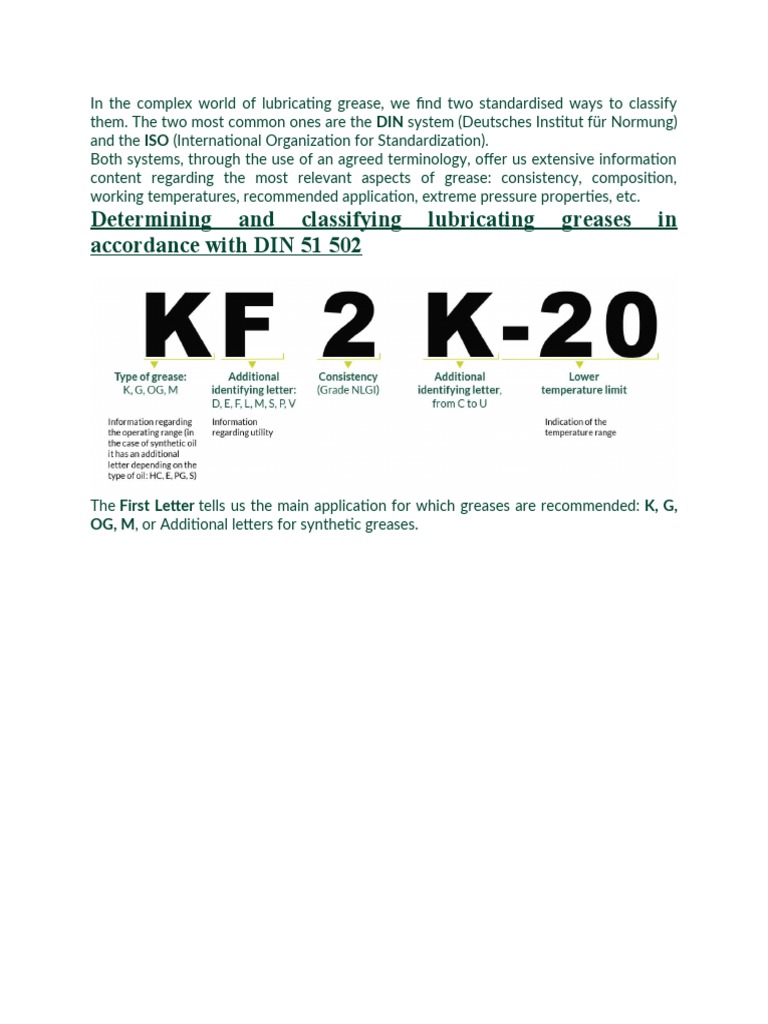 DIN 51502 Specs | PDF | Lubrication | Liquids