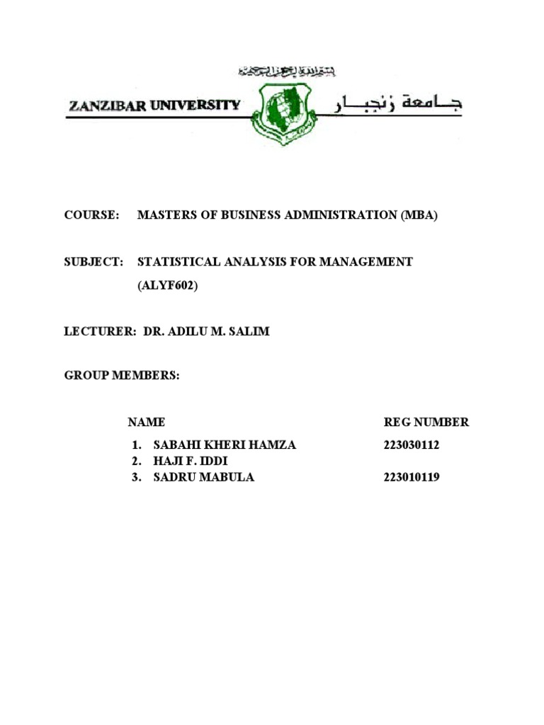 Group Assignment Statistics Download Free Pdf Statistics Linear Regression