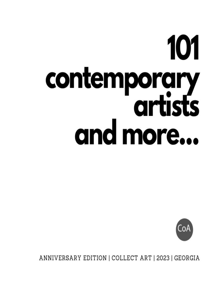 101 Contemporary Artists and More... | PDF | Paintings | Acrylic Paint