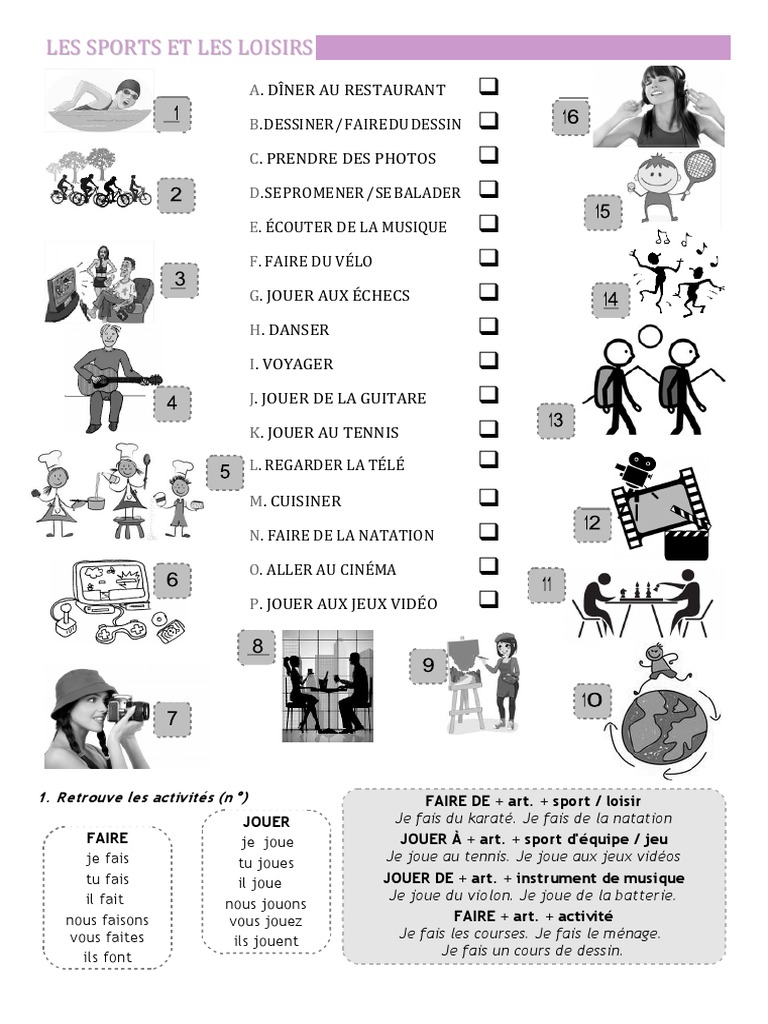 Activités de Loisirs et Sports à Pratiquer | PDF | Ouverture (échecs ...