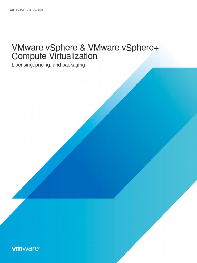 Vmware Vsphere Pricing Whitepaper | PDF | Virtualization | Virtual Machine