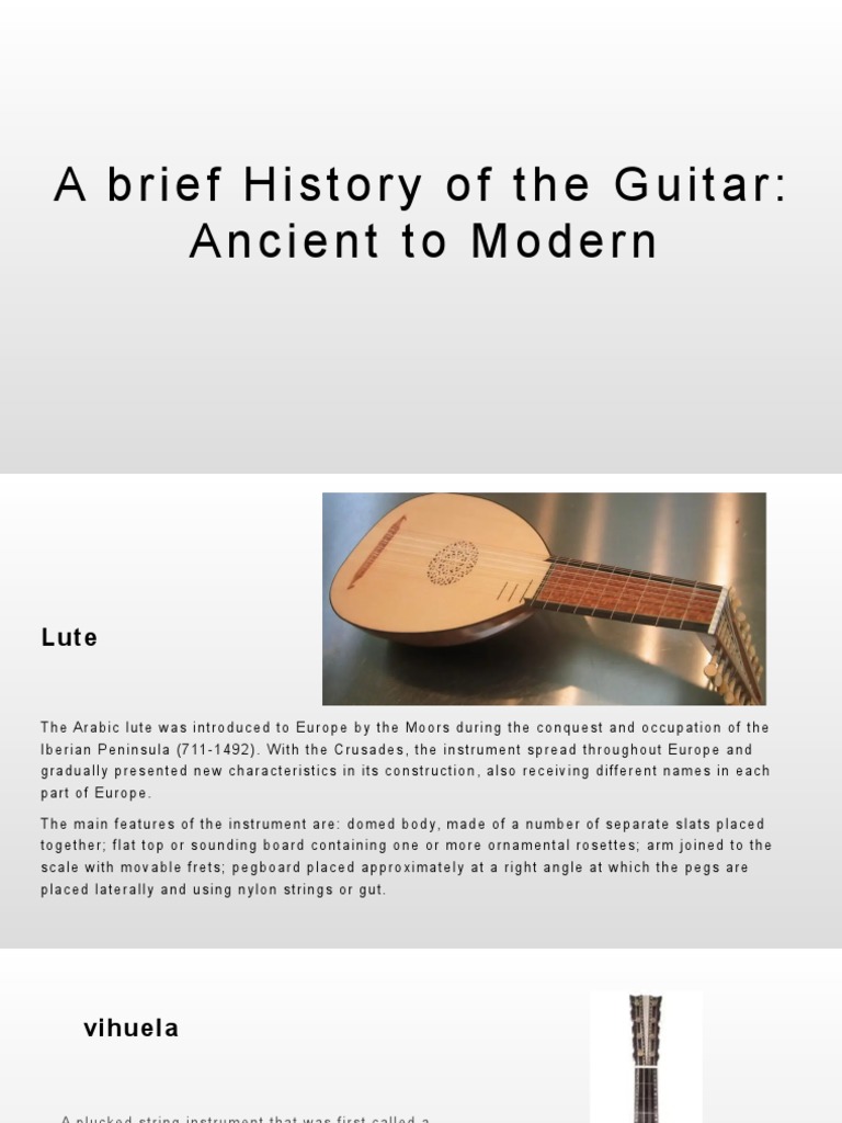 History of the Guitar: 15th to 1600s | PDF | Guitars | Classical Guitar
