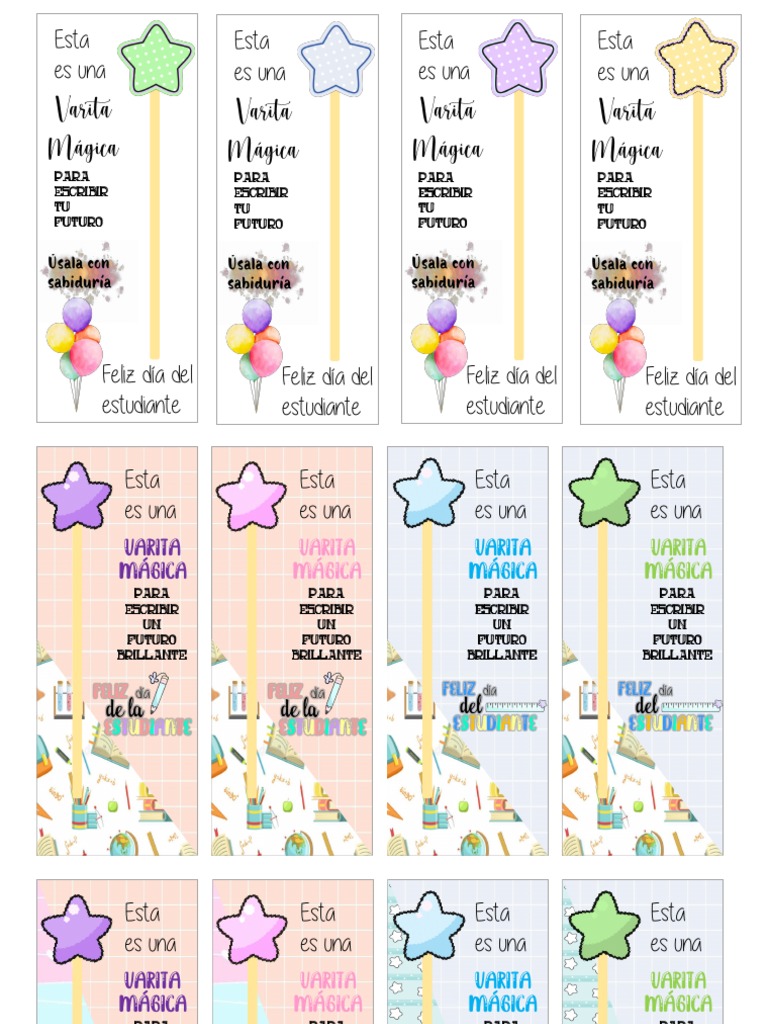 Tarjetas Día Del Estudiante | PDF