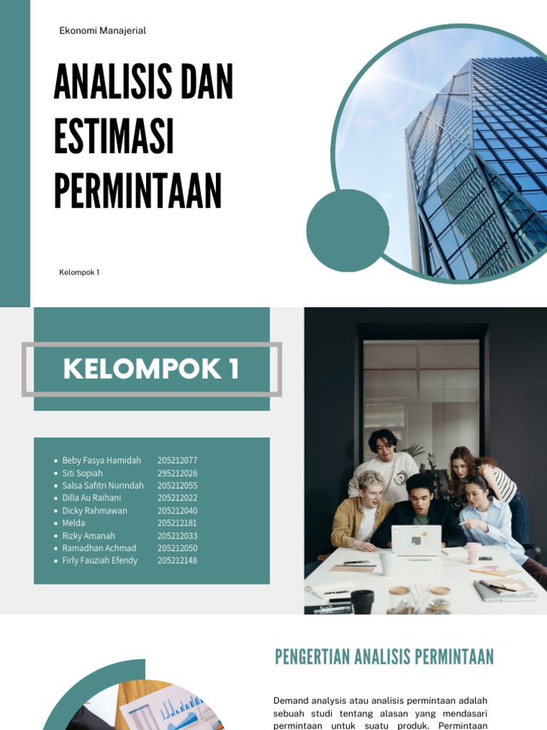 Kel 1 - Analisis Dan Estimasi Permintaan | PDF