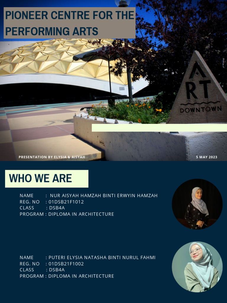 Pioneer Center For The Performing Arts, Reno, Navada Case Study Group 11 | PDF | Dome | Truss