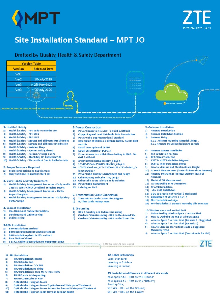 PPE and Safety Standards for Site Installation | PDF | Electrical ...