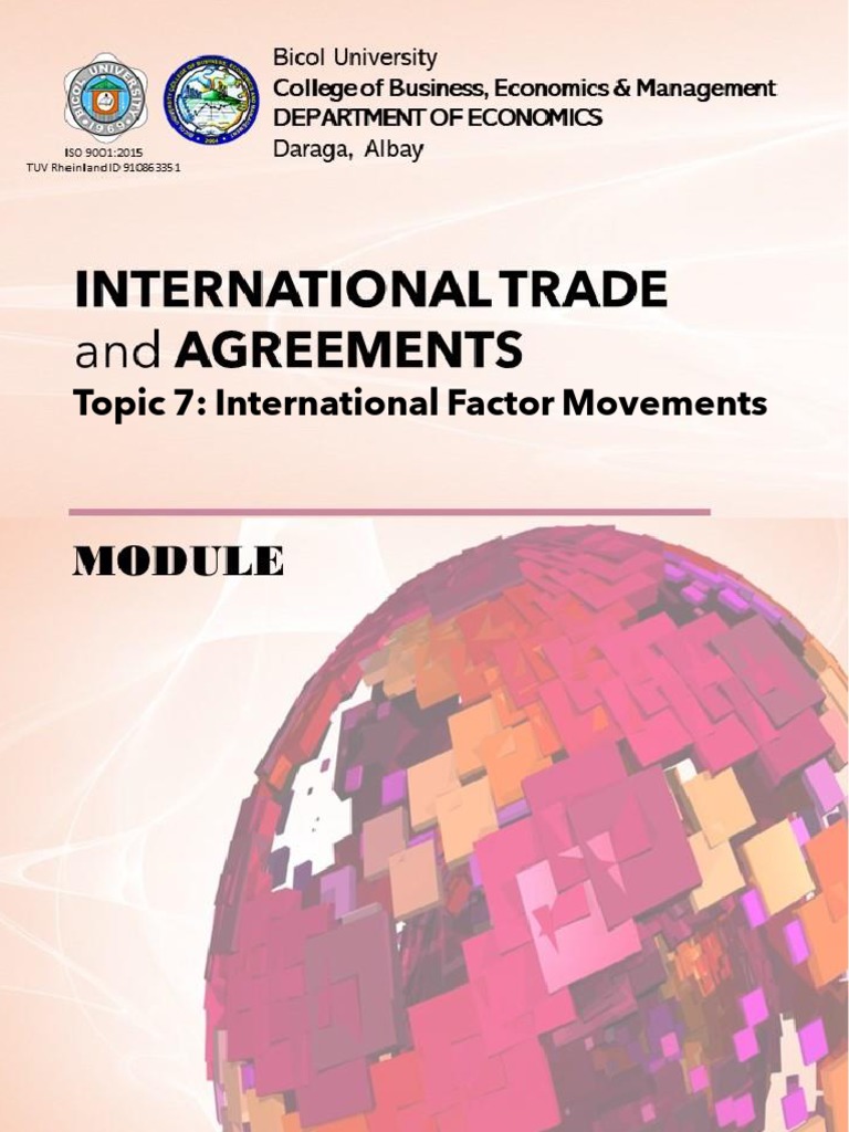 International Factor Movements | PDF | Labour Economics | Production Function