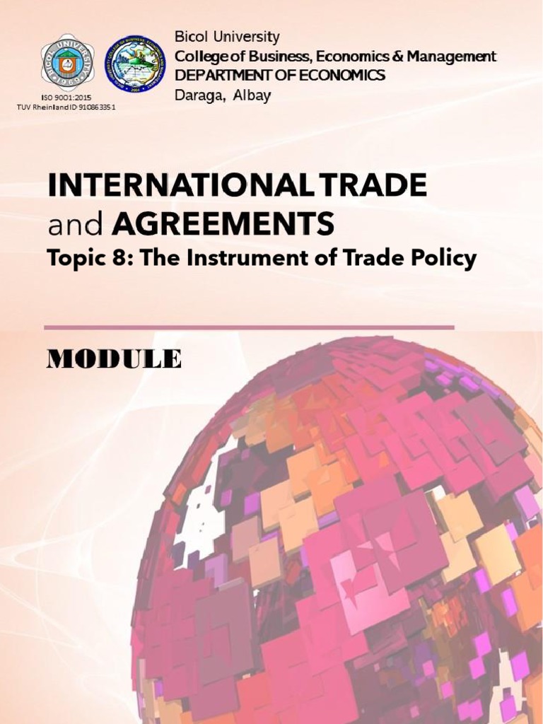 International Trade and Agreements - Topic 8 - The Instrument of Trade ...