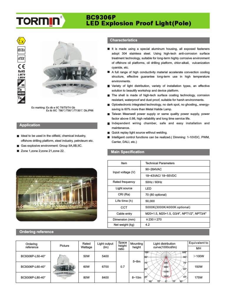 LED Explosion Proof Light for Harsh Environments | PDF | Corrosion ...