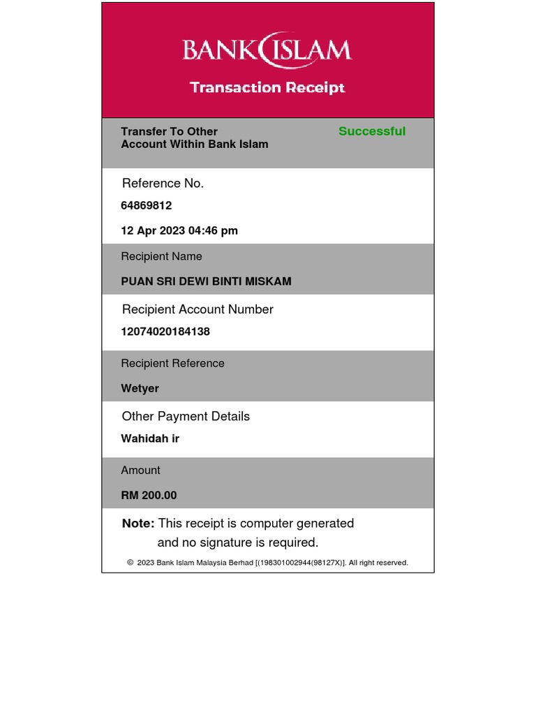 Transaction Receipt 12042023164647 | PDF