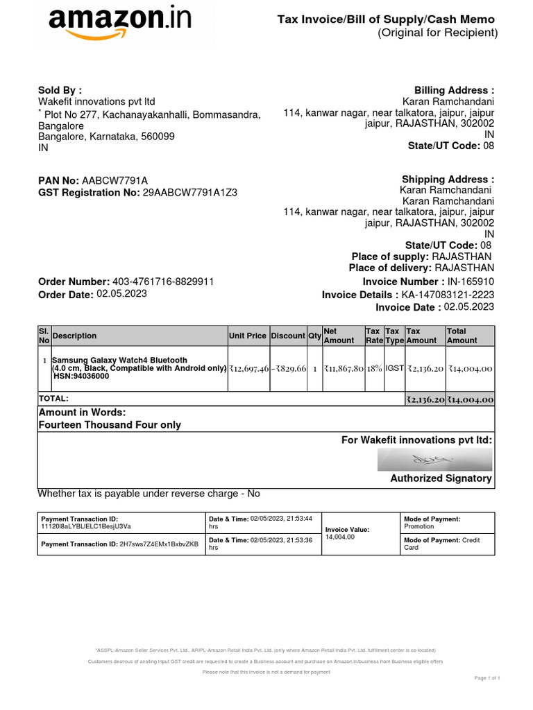 Invoice | PDF | Invoice | Payments
