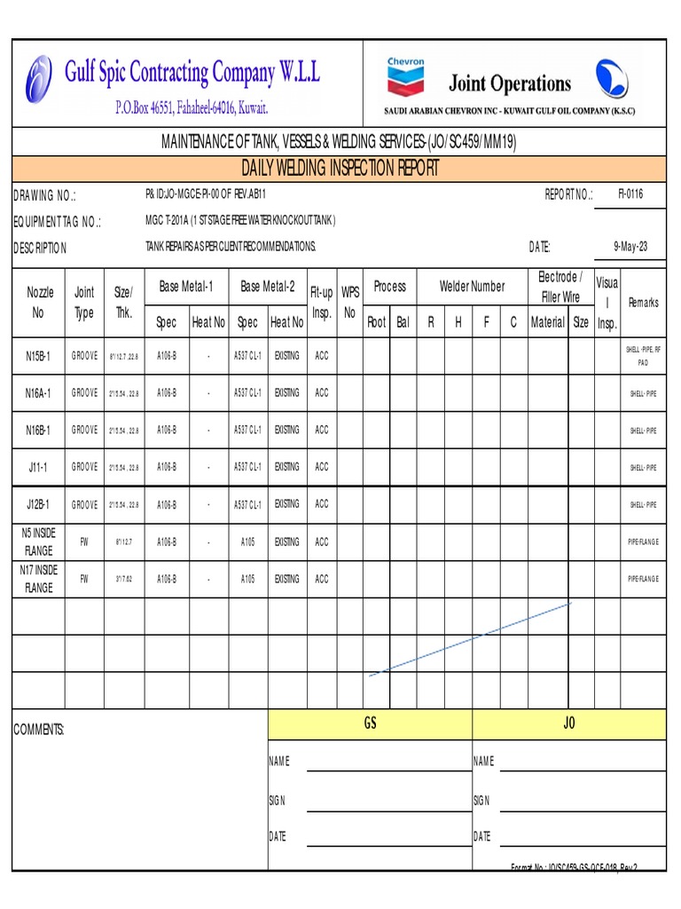 02 Fitup Reports | PDF | Welding | Construction