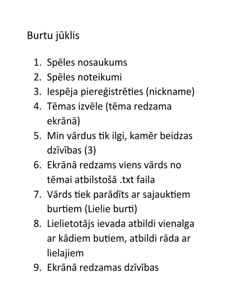 Burtu Jūklis | PDF