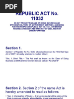 RA 11032: Ease of Doing Business Act | PDF | U.S. Securities And ...