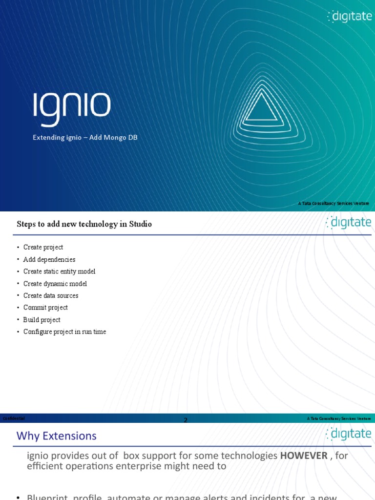Extending Ignio - Add Mongo DB - Blueprint Extension - v1.0 | PDF | Computing | Information ...