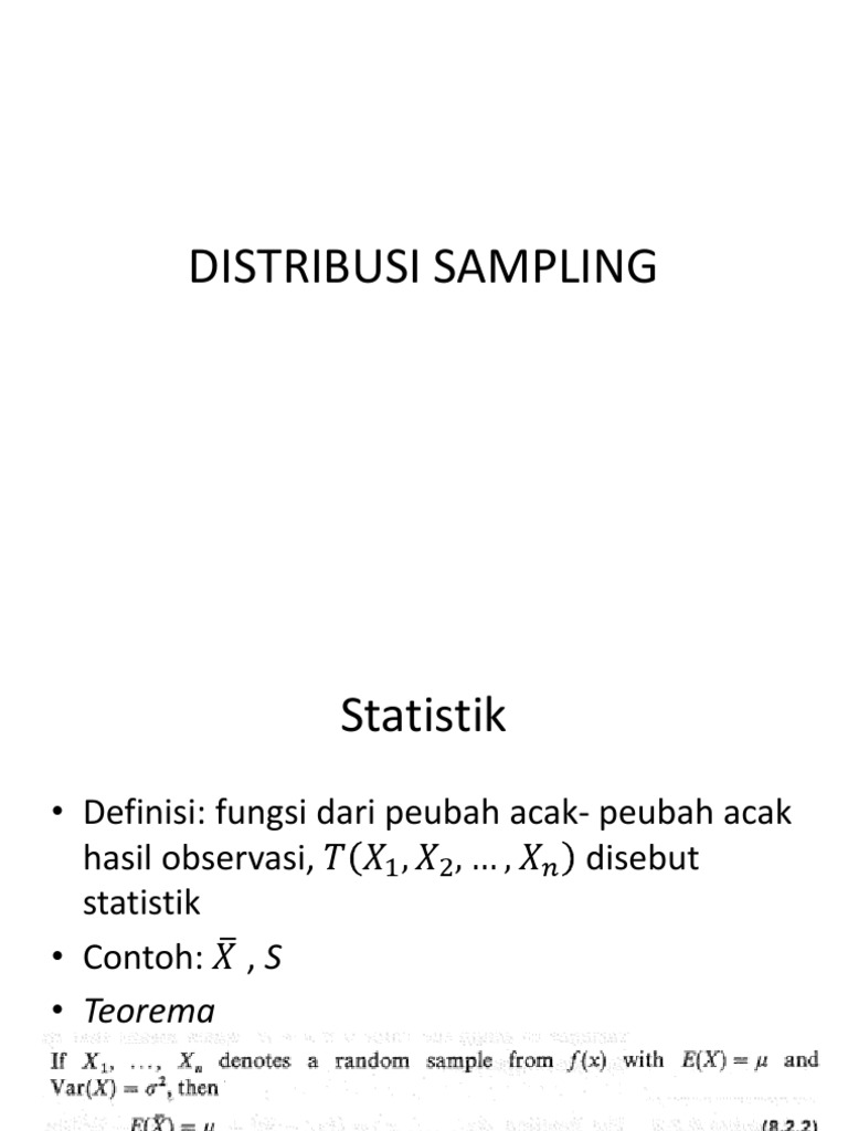 Distribusi Sampling | PDF