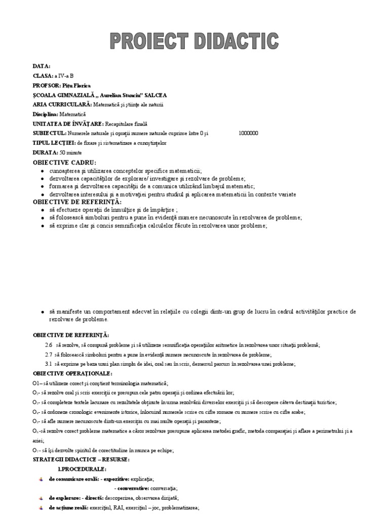 2 Proiect Mate 1 | PDF