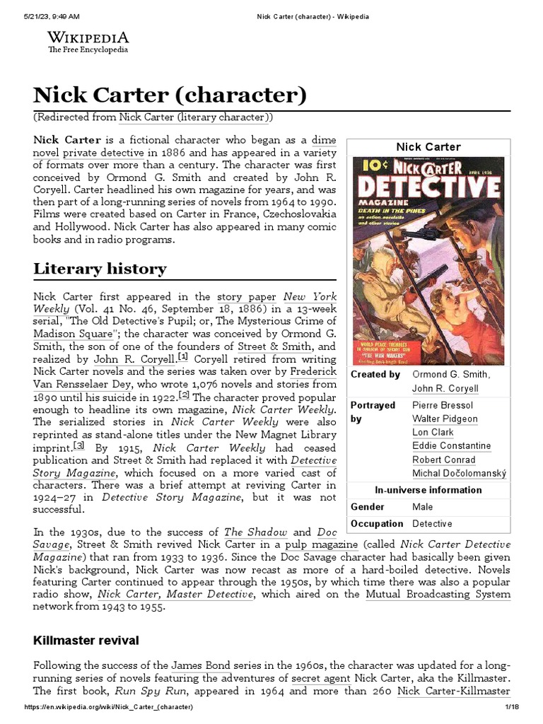 Nick Carter | PDF