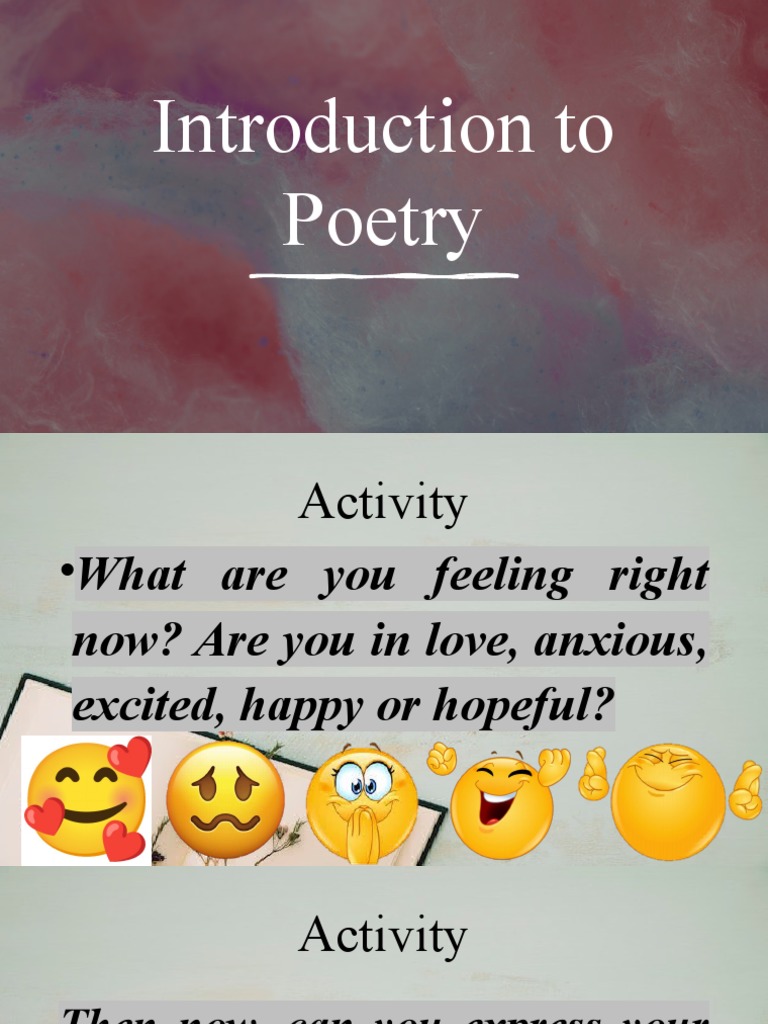 Introduction To Poetry | PDF | Metre (Poetry) | Poetry