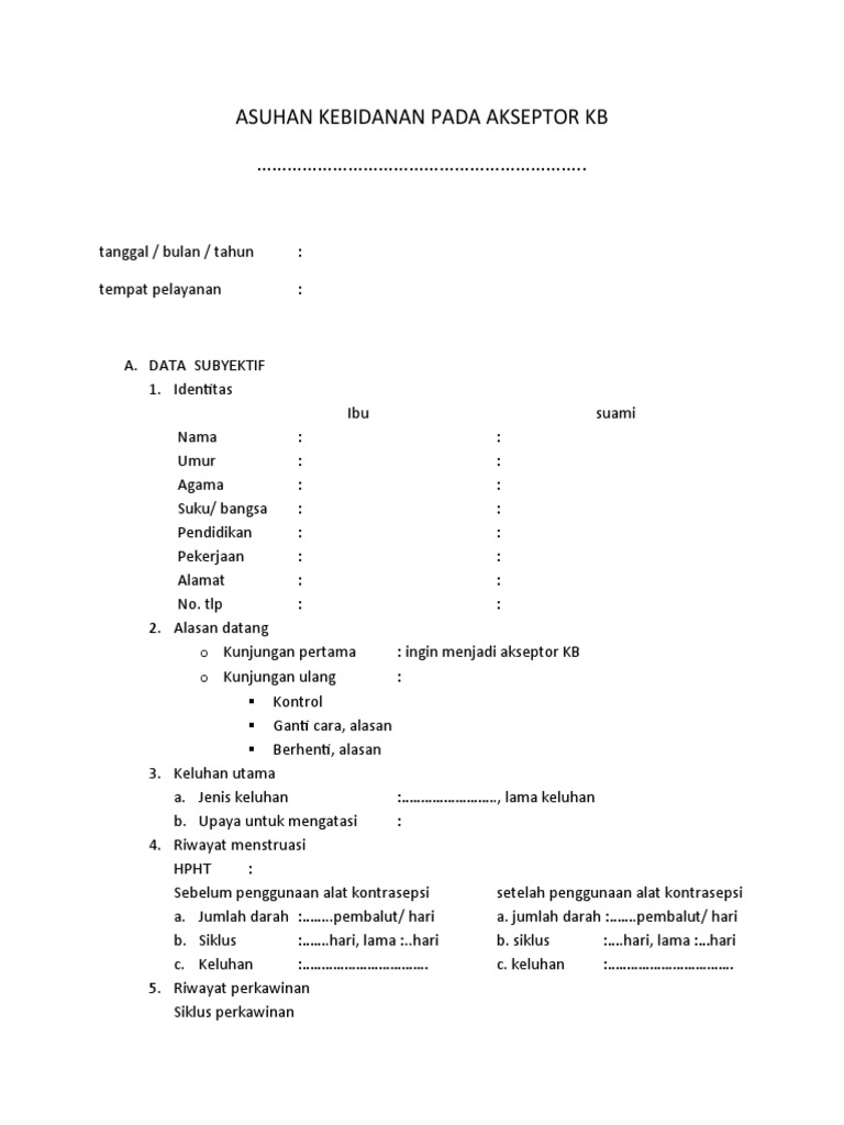 Format Dokumentasi KB | PDF