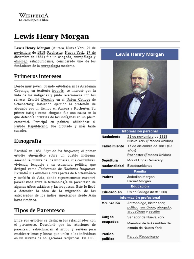 Lewis Henry Morgan | PDF