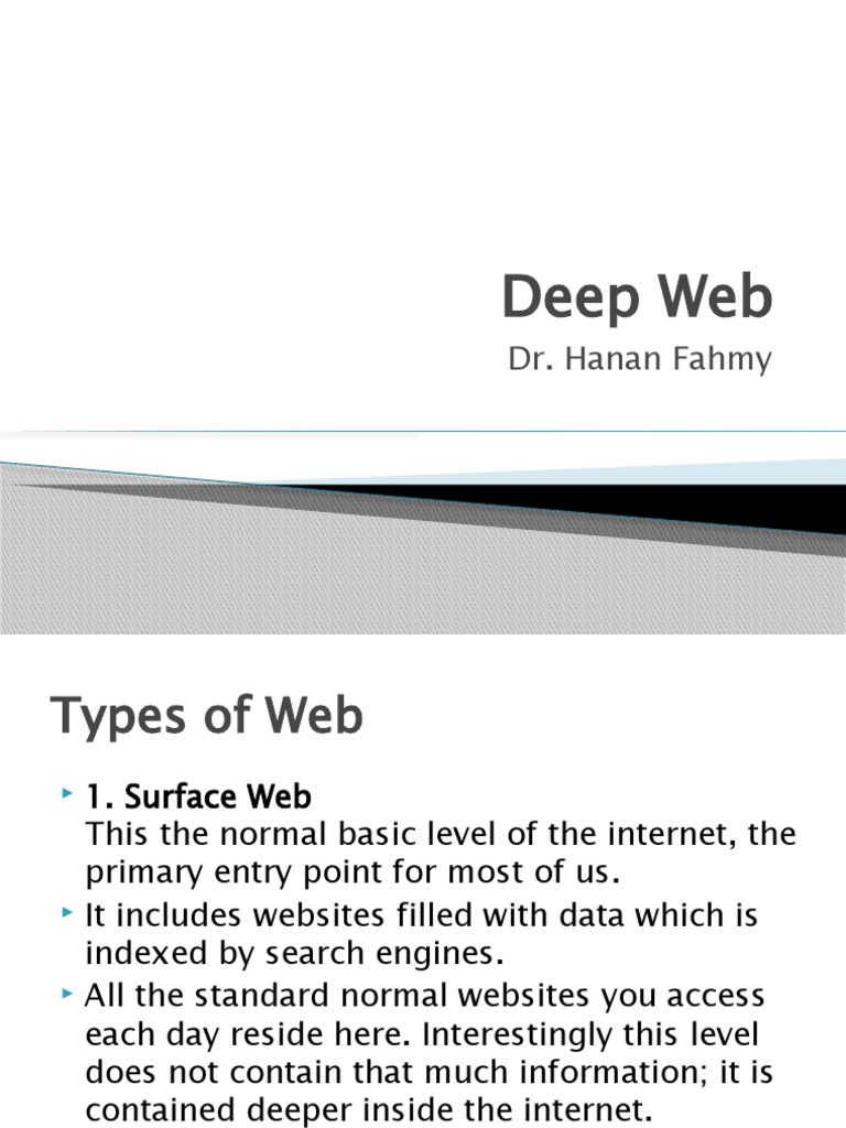 07-Deep Web | PDF | Internet & Web | World Wide Web